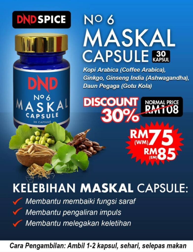 DND NO.6 MASKAL CAPSULE - DND Health Wellness